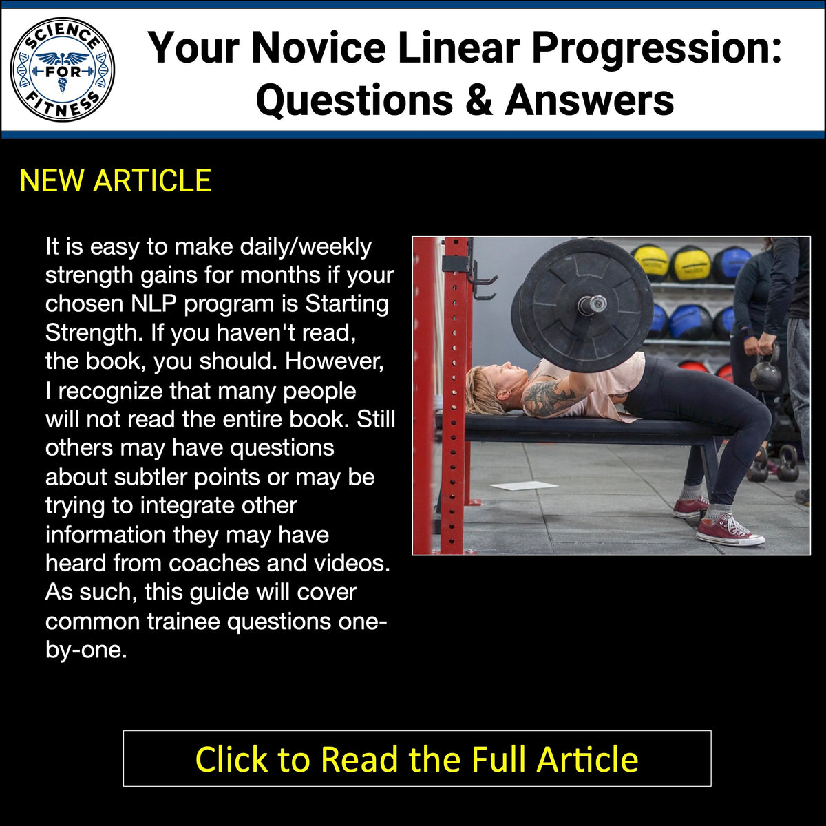 Your Novice Linear Progression: Questions & Answers – Science for Fitness